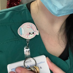 Fertility Badge Reel OBGYN Labor and Delivery Feltie Badge | Etsy