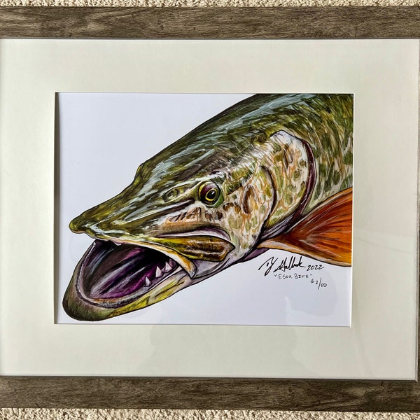 Darkness Brown Trout Print - Etsy