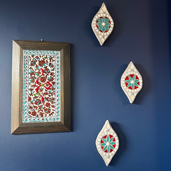 Turkish Chini Tile Set / 5cm X 5cm Small Tiles / Wall Art - Etsy