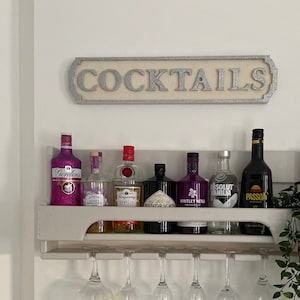 Floating Home Bar, Drinks Shelf, Gin Rack, Cocktail Display Cabinet ...