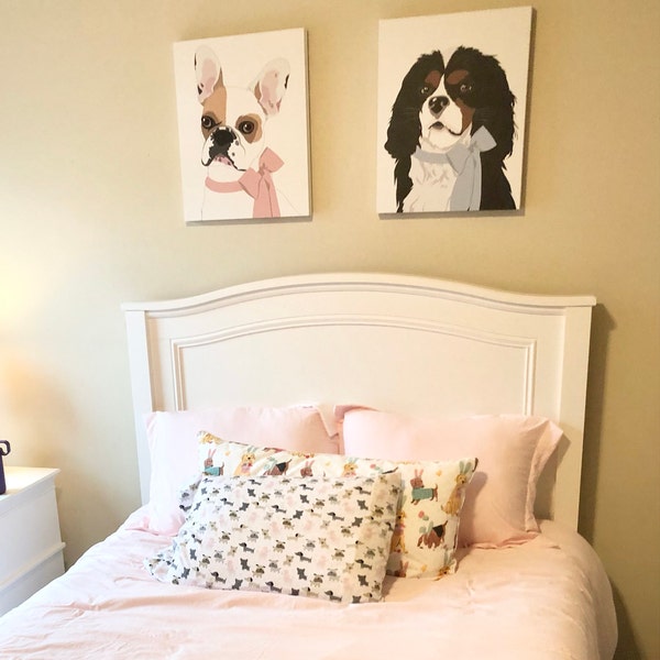 Dog Alphabet Art for Boho Nursery Digital Download Gender Neutral ...