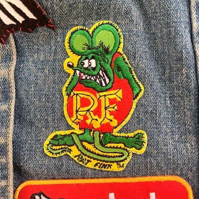 OFFICIALLY LICENSED ED big Daddy Roth Rat Fink Hot Rod Patch Green ...