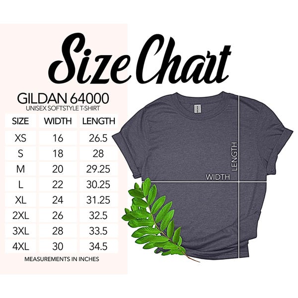 Gildan 64000 Color Chart | 1 JPEG File | G640 Softstyle Tshirt Unisex ...