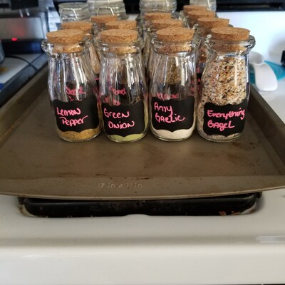Small Glass Favor Jars Milk Glass Bottles Cork Lids Party Favors ...