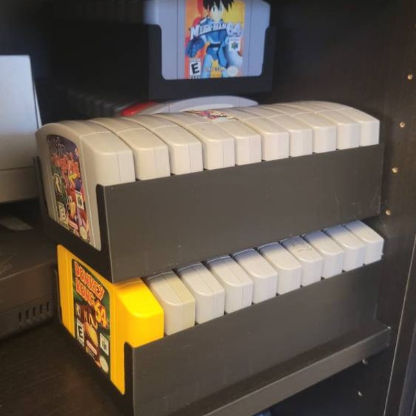 Nintendo 64 Game Cartridge Tray (holds 10) Storage/holder/stand/rack ...