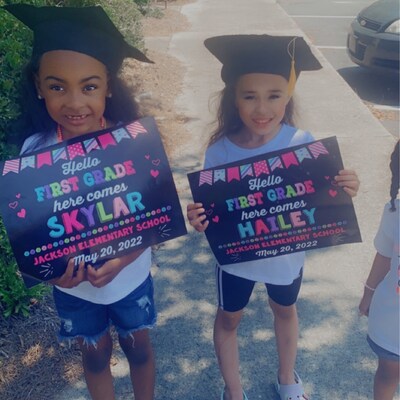 Last Day of Kindergarten Sign PRINTABLE, Last Day of School Chalkboard ...