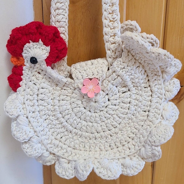 Crochet Chicken Bag Pattern Only U.S Terms - Etsy
