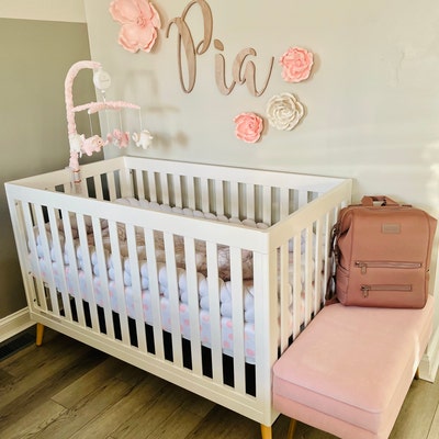 All Wood Personalized Name Sign Nursery Above Bed Crib Script Cursive ...