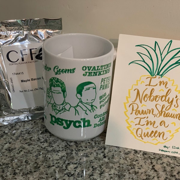 Psych Mug - Etsy