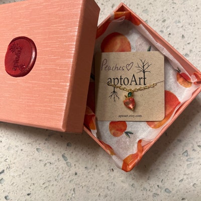 ORIGINAL Ariana Grande Peach Necklace / Fruit Jewelry / Fruit Necklace ...