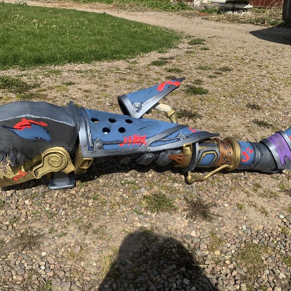 Jinx Arcane Fishbones Cosplay Blueprint and Instruction Guide (PDF) - Etsy