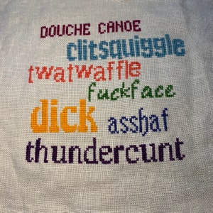 Creative Swear Words Cross Stitch Pattern Instant Download | Etsy
