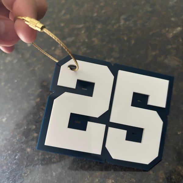 Varsity Letter Keychain With Mini Ombre Tassel Initial Zipper Pull ...