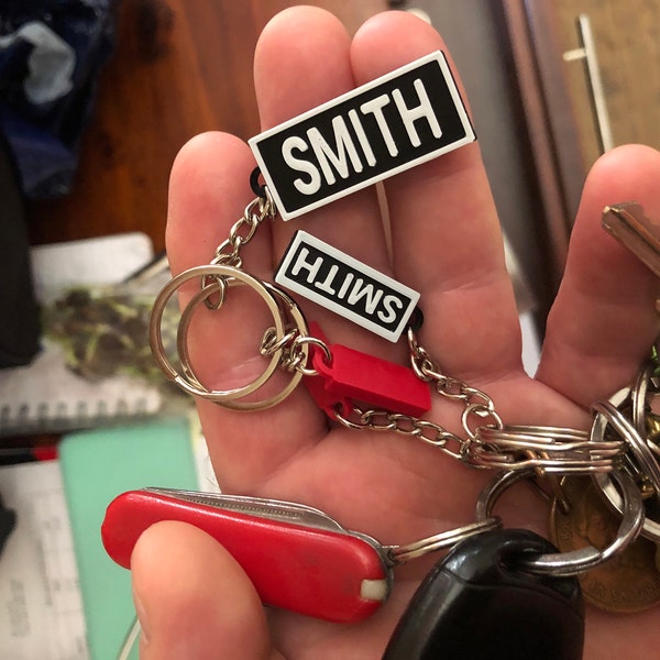 Personalised Jersey Key Ring - 3D Printed - Etsy