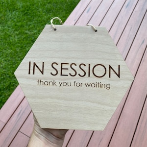In Session Sign / Please Do Not Disturb / Custom Door Hanger / Therapy ...