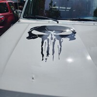 Wolf Head Car Van Bonnet Vinyl Side Sticker Wall Art Hood Vinyl Graphic ...