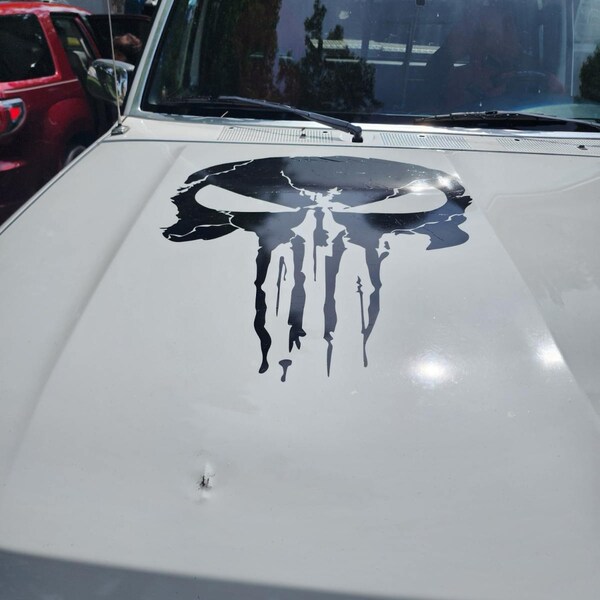 Snake Skull Head Goth Gothic Decal Car Van Bonnet Vinyl Side Sticker ...