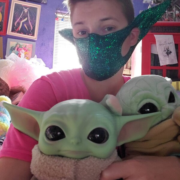 Baby Yoda Facemask, Baby Yoda Gift, Baby Yoda Christmas, Baby Yoda ...