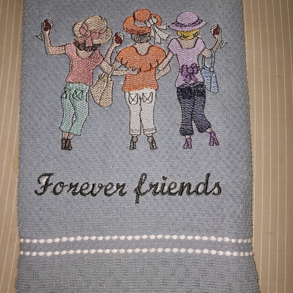3 GIRLFRIENDS EMBROIDERY - Fits a 4x4", 5x7" & 6x10" Hoop - Machine ...