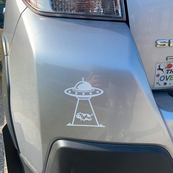 UFO Alien Mothership Vinyl Decal - Etsy