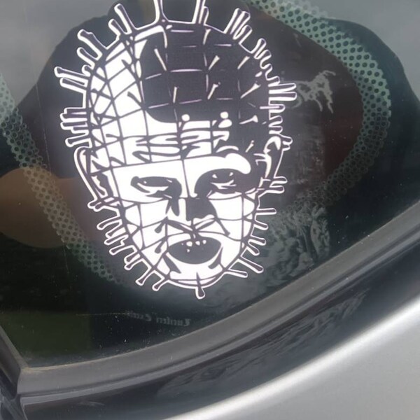 Pinhead 4x3" Vinyl Decal Water / Weather Proof Hellraiser Horror Clive ...