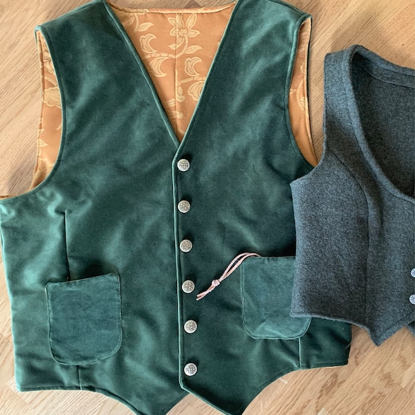 SEWING PATTERN PDF- Men's Waistcoat - Etsy
