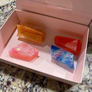 Peach Moonstone Kohakutou Candy, Edible Jewelry, Vegan, Gluten Free ...