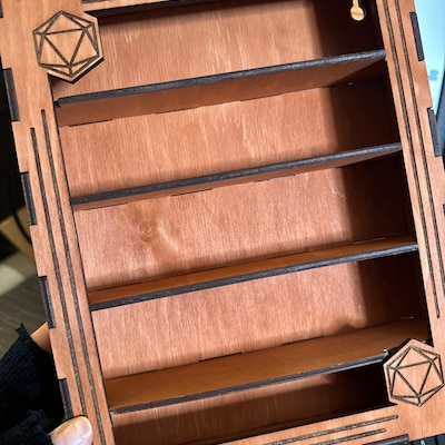 Dice Display Shelf, Wooden Dice Holder, Dice Storage Box, Dice Display ...