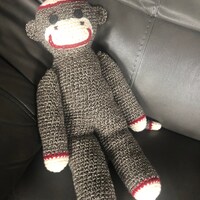 CROCHET PATTERN Spunky the Big Sock Monkey Amigurumi - Etsy UK