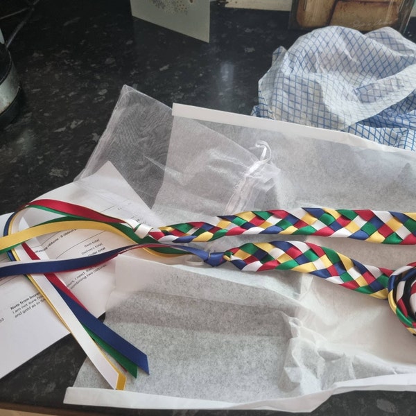 Bespoke Handfasting Ribbons - 5 Ribbon Plait - Choose Your Colours - Etsy