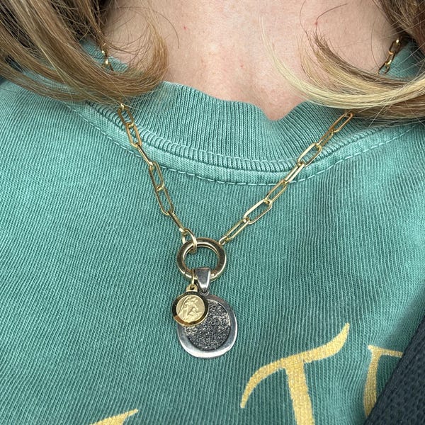 14 Kt Solid Gold Miraculous Medals Pendant /medalla Virgen La ...