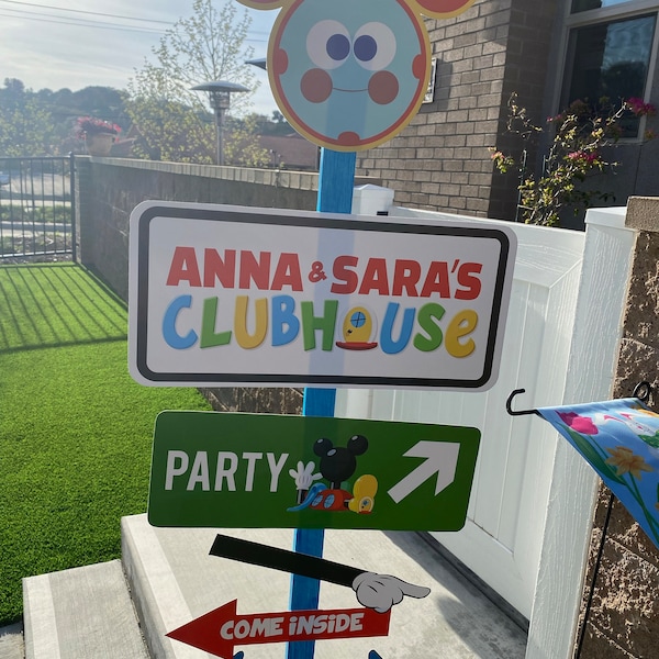 Personalized Customized Mickey Mouse Clubhouse Party Sign - Digital ...