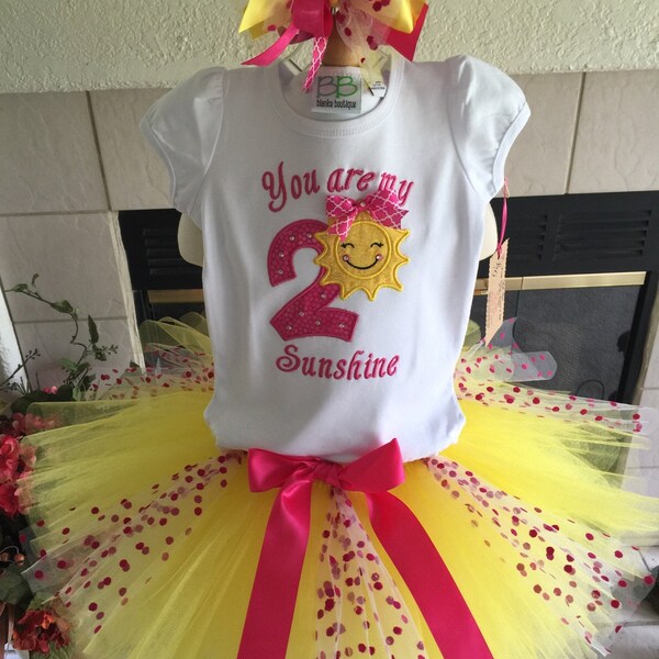 Sunshine With Number 2 Applique,sunshine Design,sun 4x4 5x5 6x6 Inch ...