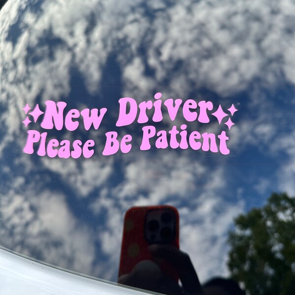New Driver Decal, Beware Student Driver Decal, Student Teenager Driving ...
