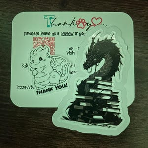 Cute Abraxos Wyvern Throne of Glass Sticker Smell the Flowers - Etsy