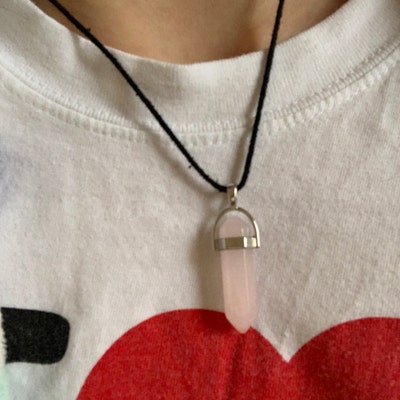 Crystal Point Healing Crystal Choker Necklace Amethyst Lapis Rose ...