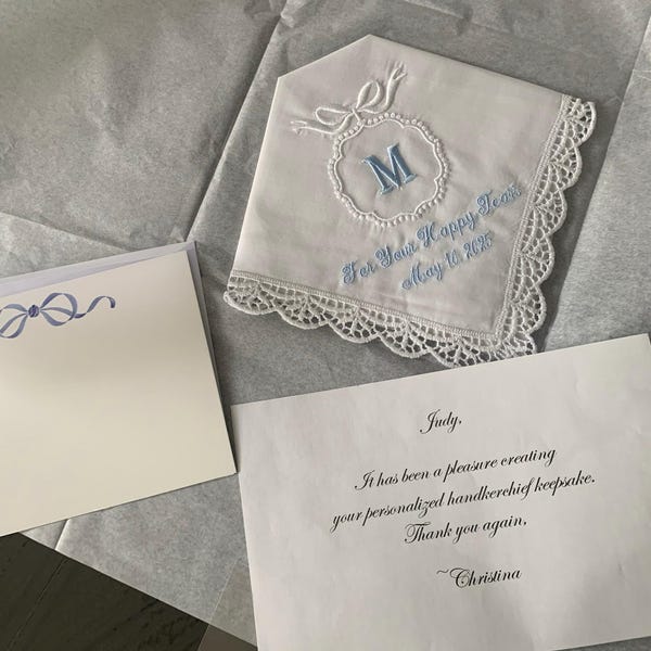 Mens Embroidered Handkerchief With Cross, Religious Handkerchief for ...