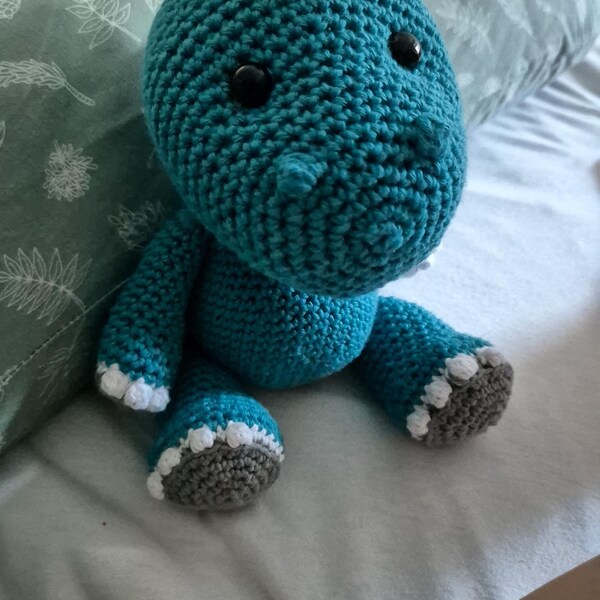 PDF DEUTSCHE Häkelnanleitung Für Den Dino "ruby", Design Von Nadelkunst ...