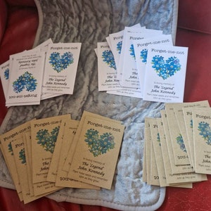 Personalised Teacher Forget Me Not Seed Gift End of Year - Etsy UK