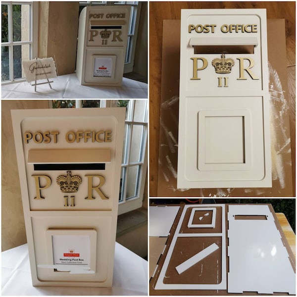 Lockable Wedding Post Box – DIY Card Box, MDF, 2ft - Etsy UK