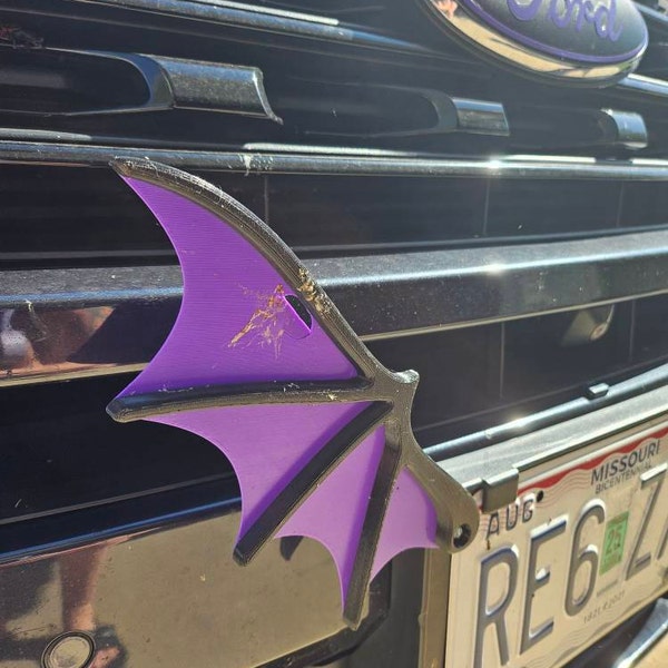 License Plate Bat Wings (universal Fit) - Etsy