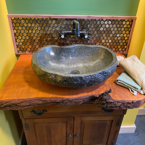 Large River Stone Vessel Sink - Etsy