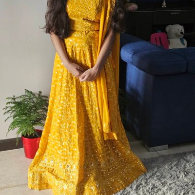 Stylish Lehenga Choli for Women Bollywood Designer Ghagra Choli Yellow ...