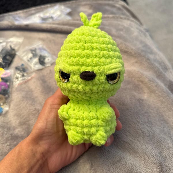 CROCHET PATTERN Ghost Stress Ball No Sew Amigurumi Crochet Squeeze ...