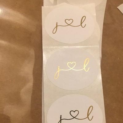 Envelope Seals, Wedding Invitation Stickers, Initial Stickers for ...