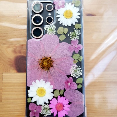 Pressed Flower Phone Case, Dried Flower Samsung Galaxy S24 S23 S22 ...