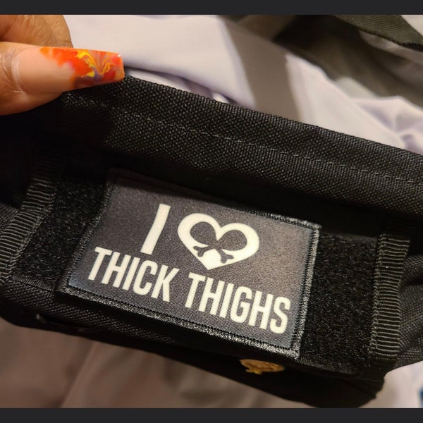 I Love Thick Thighs Removable Patch - Etsy
