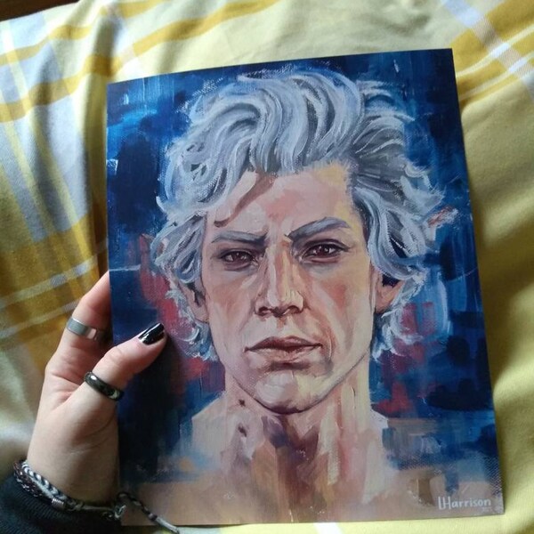 GALE DEKARIOS Oil Painting | Baldurs Gate 3 | Oil Painting Orignal 8" X ...