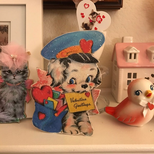 Handmade Vintage Style Sparkly Valentine Standees - Etsy