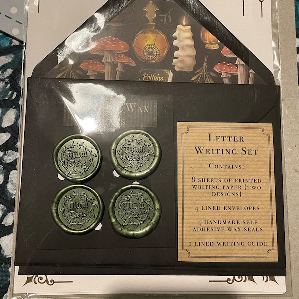 Witchy Letter Writing Set With Wax Seals | Stationery Set | RPG ...